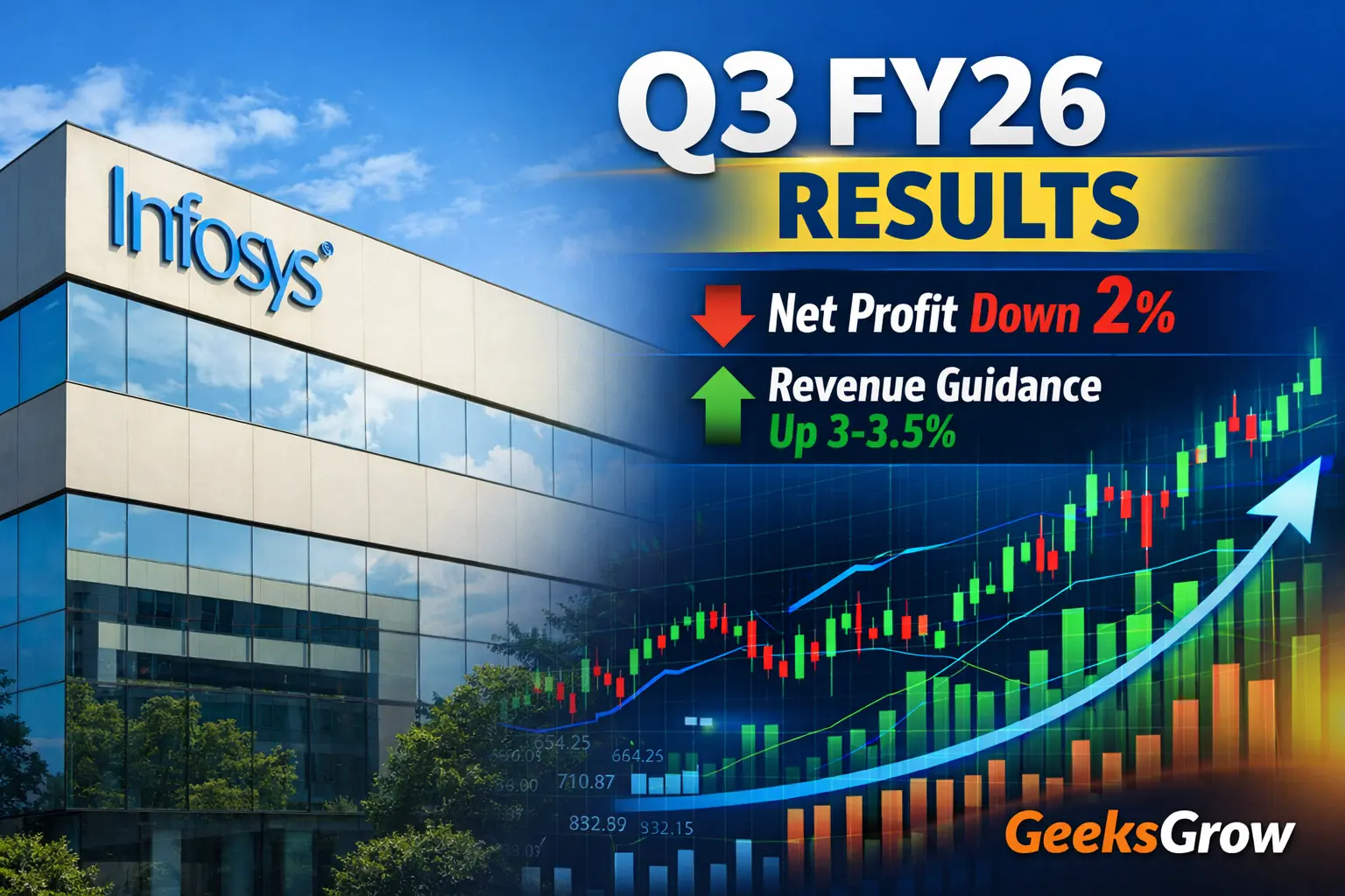 Infosys Q3 FY26 Results: Net Profit Falls 2% While Revenue Guidance Rises